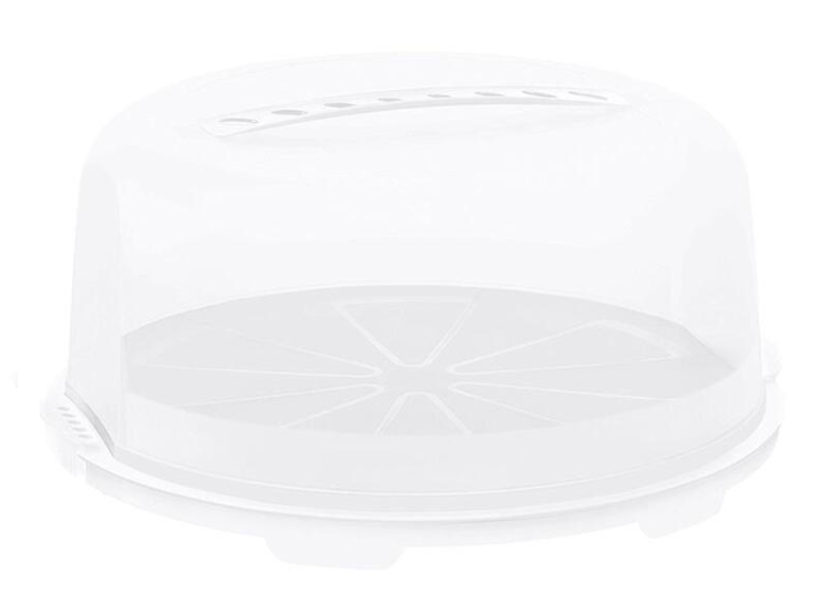 FRESH Контейнер для торта 35,5х34,5х16,5см, цв.белый
